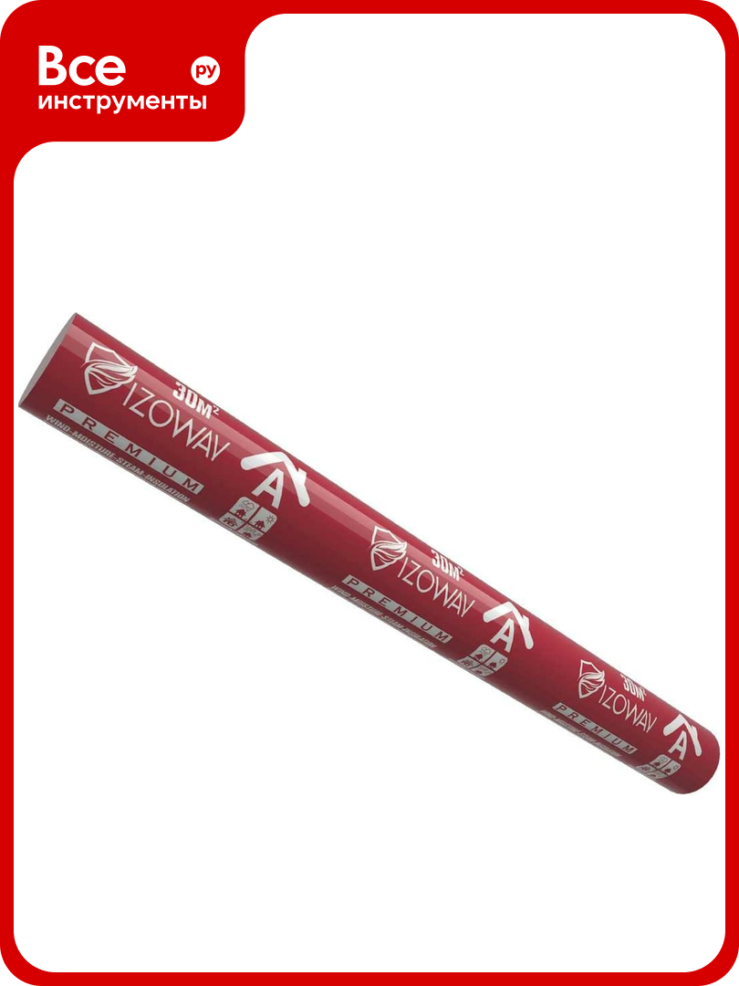 Мембрана ветрозащитная паропроницаемая Izoway Premium A 30 м2, для защиты утеплителя