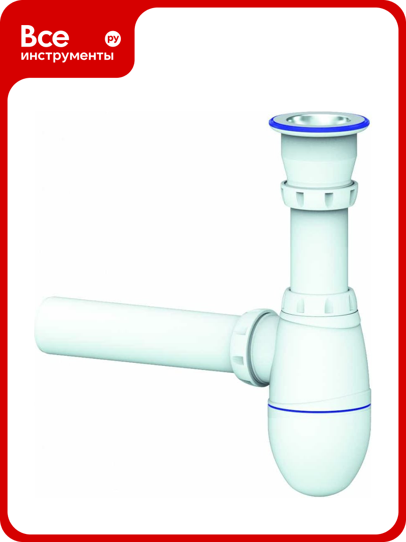 Сифон Unicorn В210 1 1/2х40 с трубой 40х40 533261