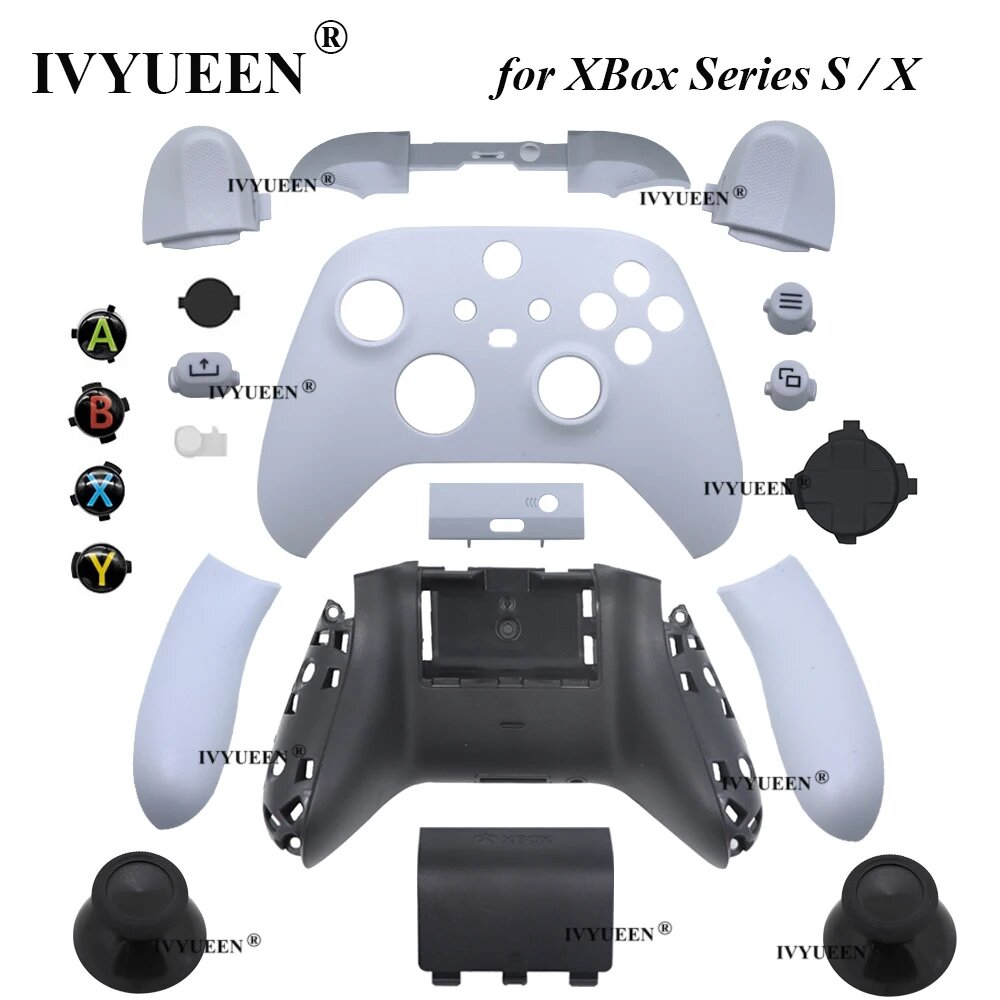 Корпус для контроллера Xbox Series X S IVYUEEN White Black
