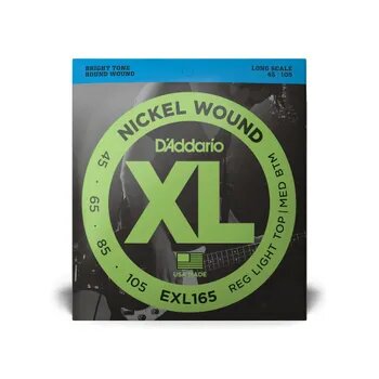 Daddario NIKEL WOUND EXL165 45-105 4 струны Струны для бас-гитары