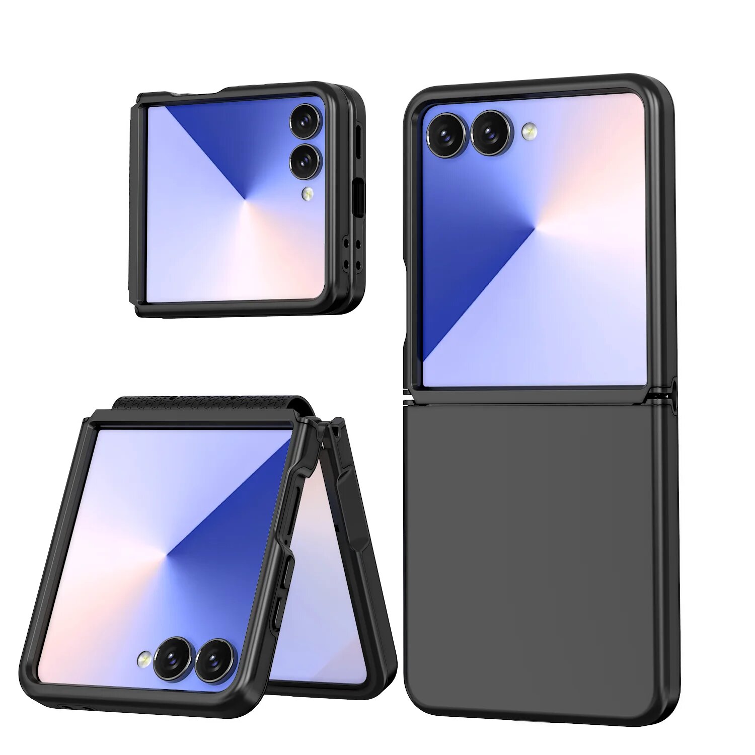 Черный противоударный чехол для Samsung Galaxy Z Flip 7