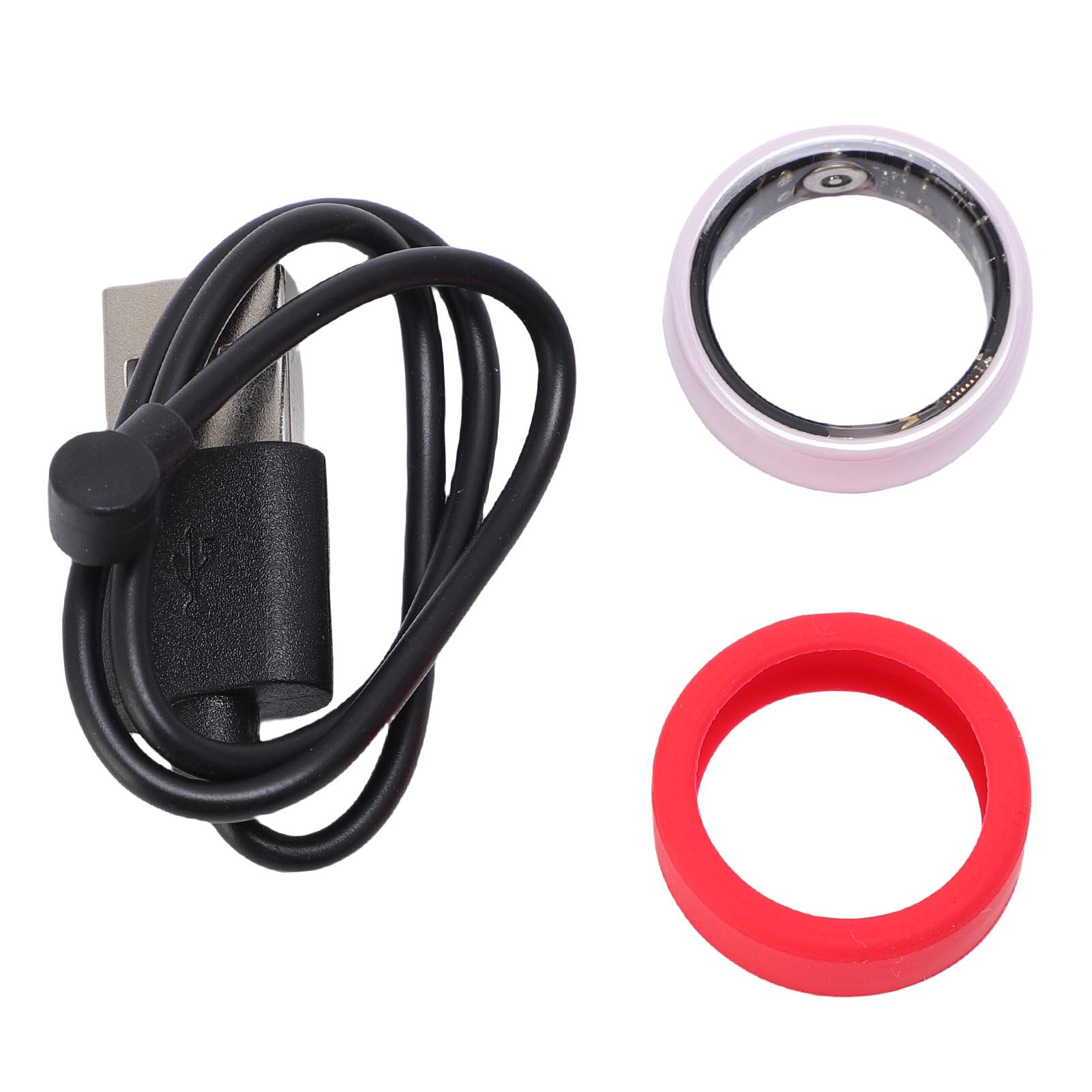 Smart Ring Health Tracker IP68 Fitness Tracker Ring Shipomer 7 -дневное время автономной работы с идентификатором кабеля зарядки 18,1 мм / 0,71 дюйма