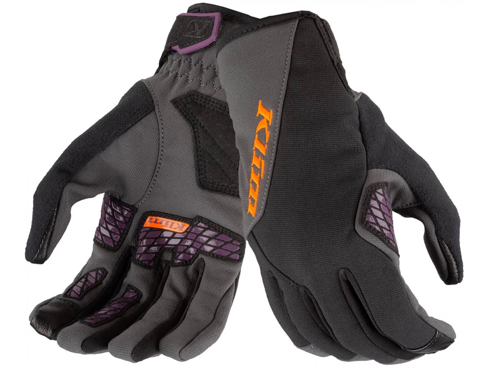 Мотоперчатки женские KLIM VERSA Deep Purple - Strike Orange, XS