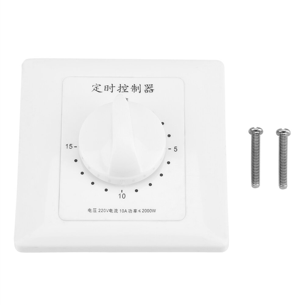 220 В 15 -минутный таймер водяного насоса Механический обратный отсчет внутреннего интеллектуального переключателя в помещении