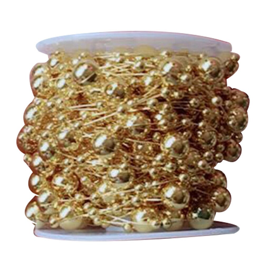 10 м леска бусины в форме звезды цепочка для украшения свадьбы, рождественской вечеринки 3+8 мм бусины (золото)
