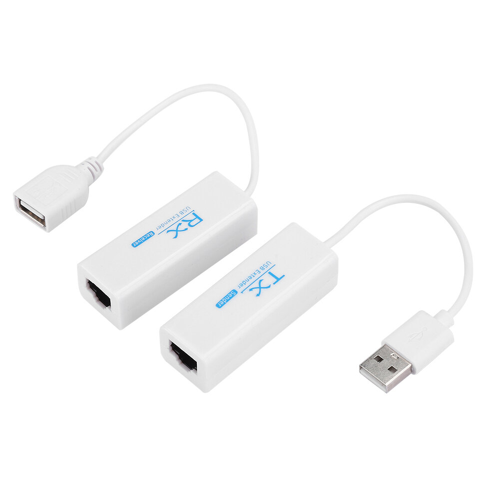 USB 2.0 200M Extender RJ45 Ethernet-удлинитель Адаптер сетевого кабеля