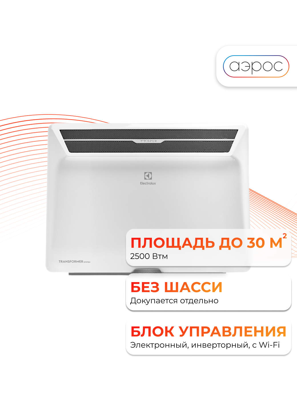 Комплект Electrolux Air Gate Transformer с блоком управления ECH/AG2-2500 T-TUI4 (инверторный)