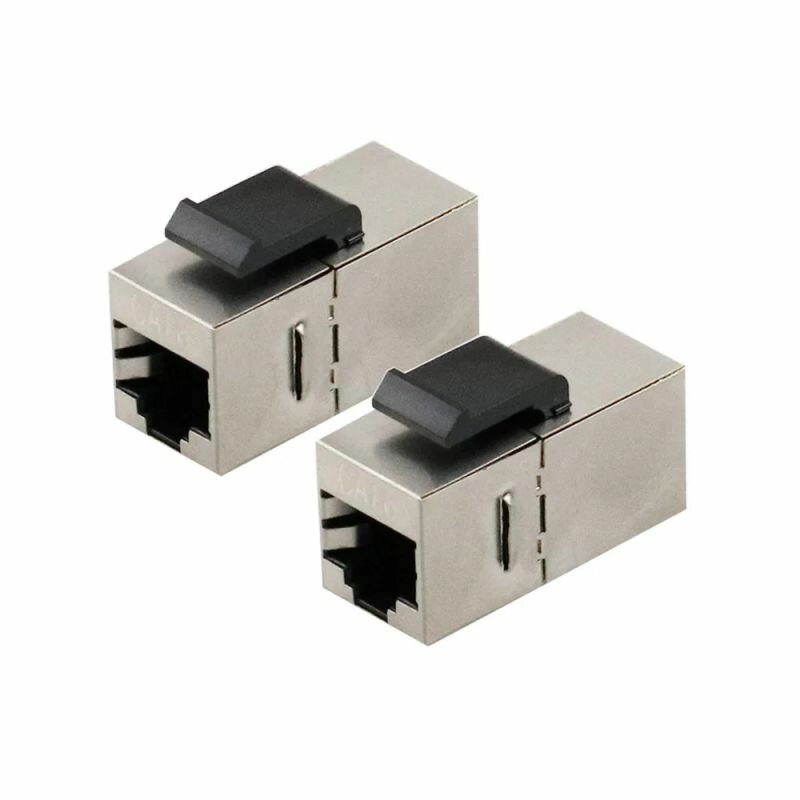 2 шт. RJ45 Keystone Jack Cat6 экранированный модульный соединитель с защелкой 8P8C разъемы сетевой удлинитель кабеля Ethernet LAN
