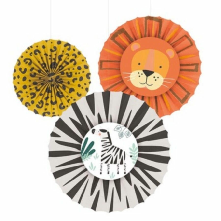 Фанты декор Сафари 20-30-40см 6шт