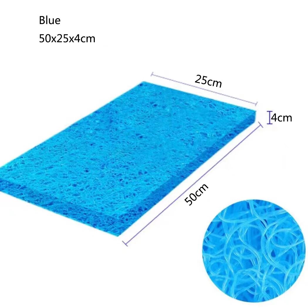 Аквариумный биохимический фильтр ZHIYANG 4 см Синий, blue50x25x4cm