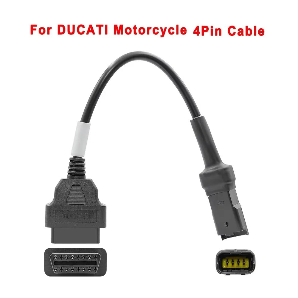 Диагностический кабель-адаптер OBD2 на 4-контактный для мотоциклов Ducati, сканер кодов неисправностей, аксессуары для мотоциклов Ducati