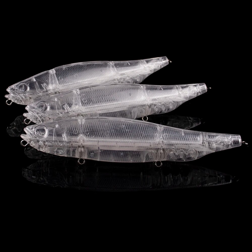 Chan's Huang, 3 шт, большая игра, неокрашенный карандаш, сделай сам, искусственная приманка для тунца, 7,48 дюйма, 2,25 унции, плавающий карандаш, рыболовная приманка, пустая приманка