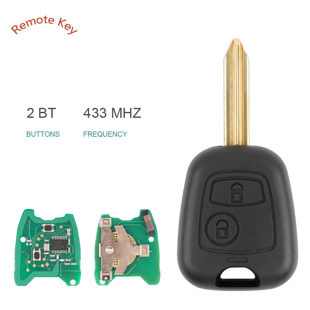 Zz ID46 PCF7961 433 МГц автомобильный ключ дистанционного управления для Peugeot 107 206 207 306 307 407 для Citroen C1 C2 C3 Saxo Xsara