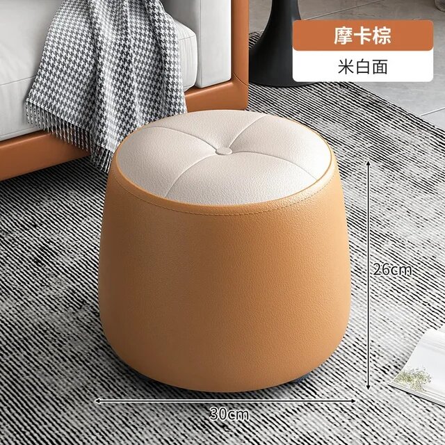 AOLIVIYA Маленький табурет, низкий табурет для дома, круглое сиденье, простой табурет для смены обуви, диван для гостиной, журнальный столик, квадратная скамья