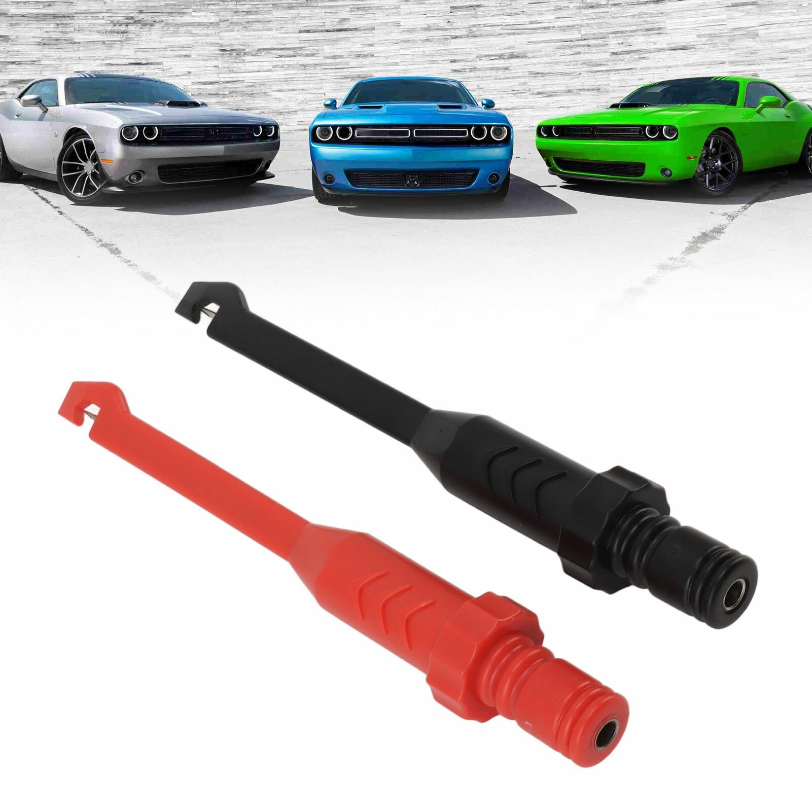 Шт, зонд для прокола провода, изоляционный зонд для прокола с гнездами типа банан 4 мм для обнаружения автомобильных цепей, красный, черный