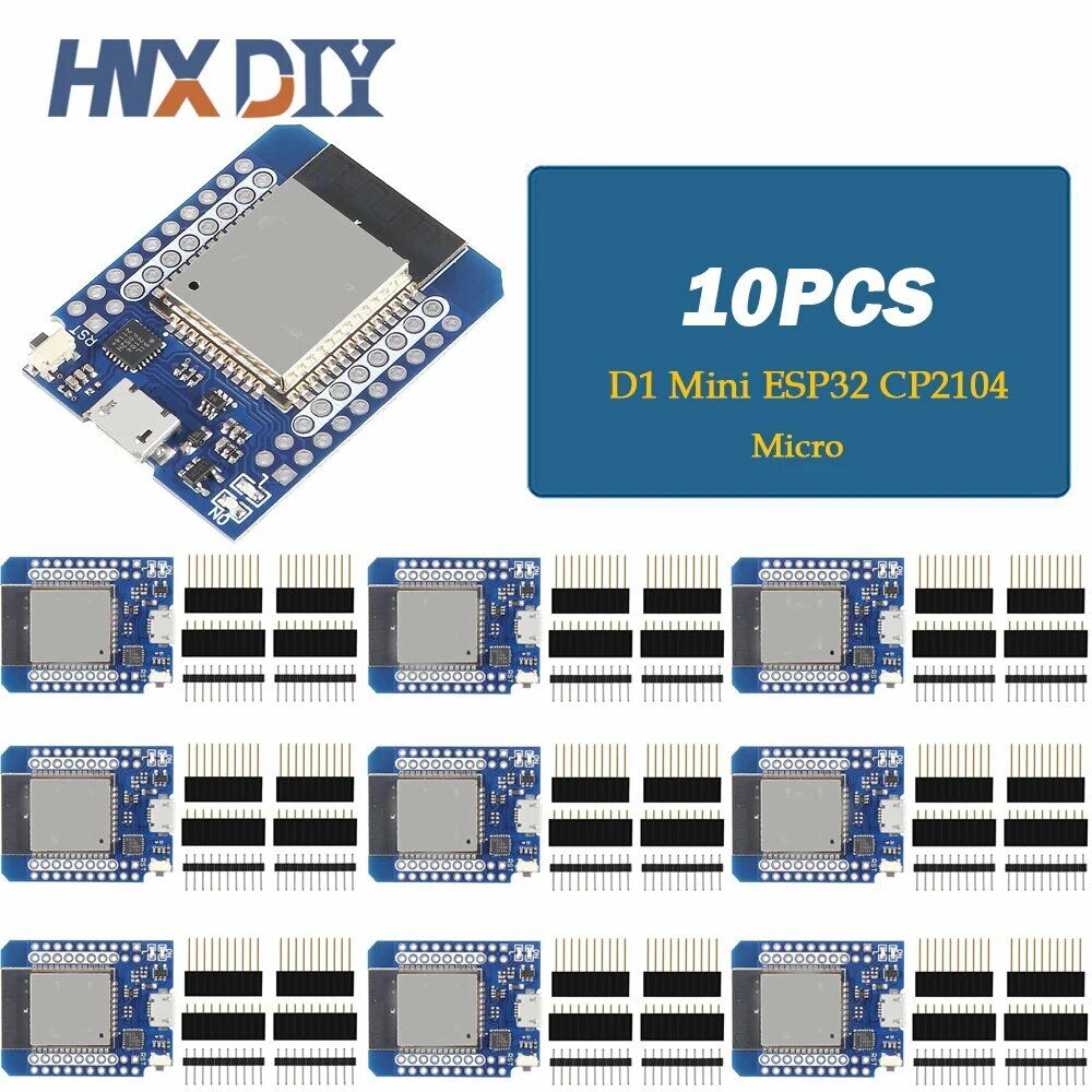 D1 MINI ESP32 WiFi + Bluetooth плата для разработки 10PCS-CP2104 Micro