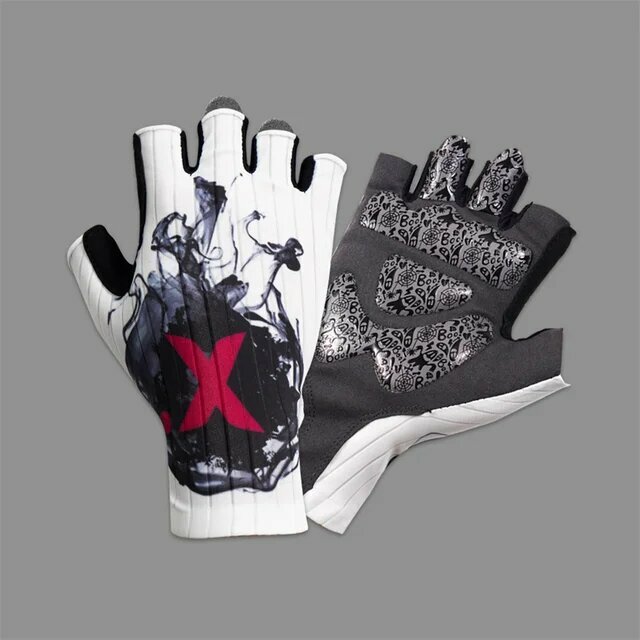 Велосипедные перчатки с ЧПУ, полупальцы, велосипедные перчатки с силиконовой накладкой, спортивные велосипедные перчатки, гелевые амортизирующие дышащие амортизирующие перчатки