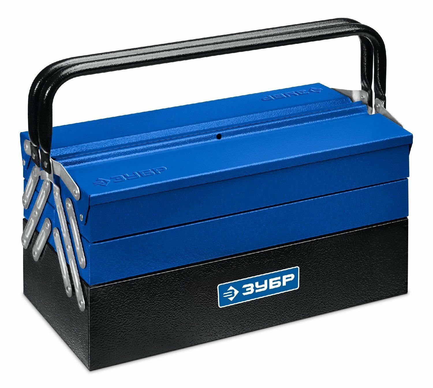 Металлический раздвижной ящик для инструментов ЗУБР Профессионал 5 секций 430 х 210 х 155 мм
