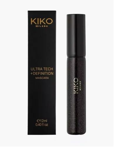 KIKO Тушь для ресниц черная объем и удлинение, подкручивающая, эффект накладных ресниц, 12 гр.