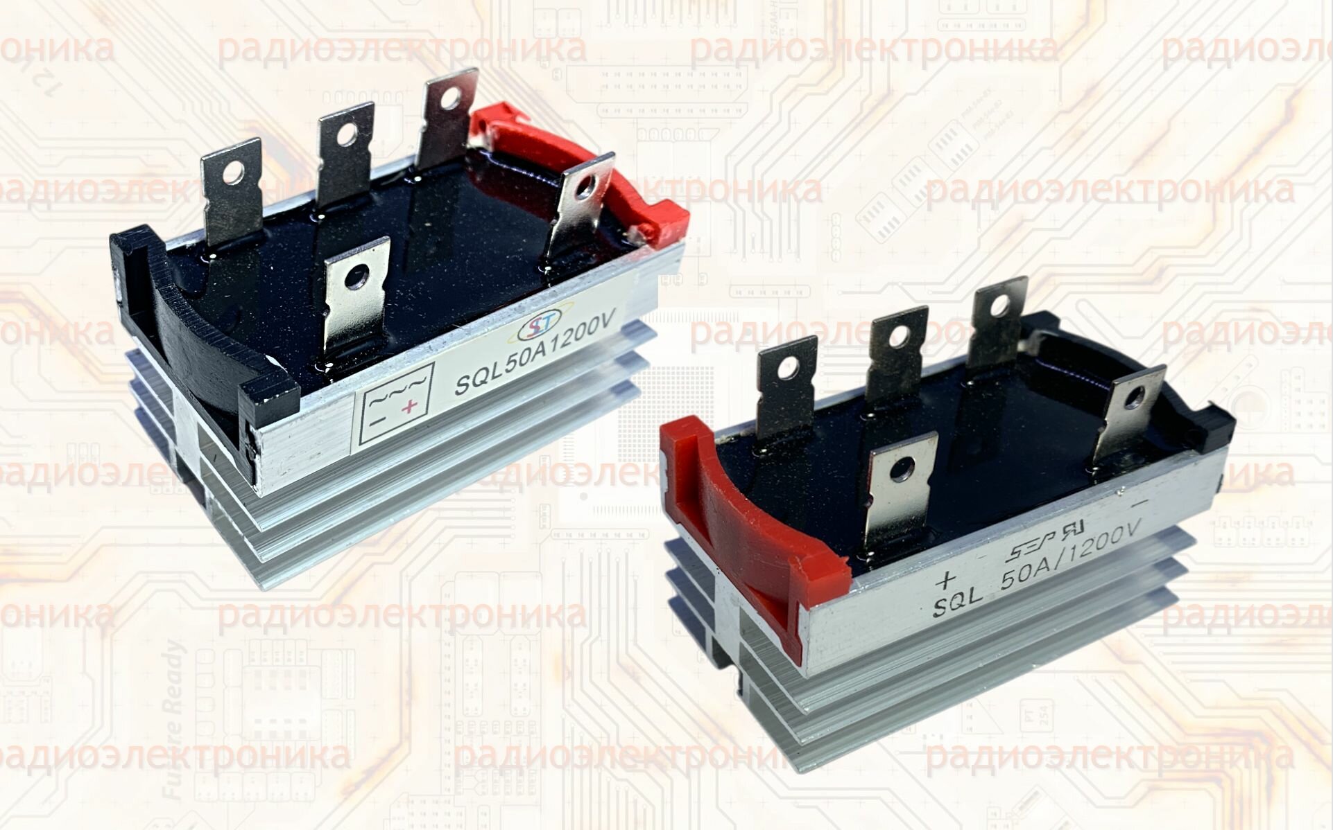 1шт. Трехфазный диодный мост SQL50A/1200V/60x34x39mm (Трехфазный мостовой выпрямитель)