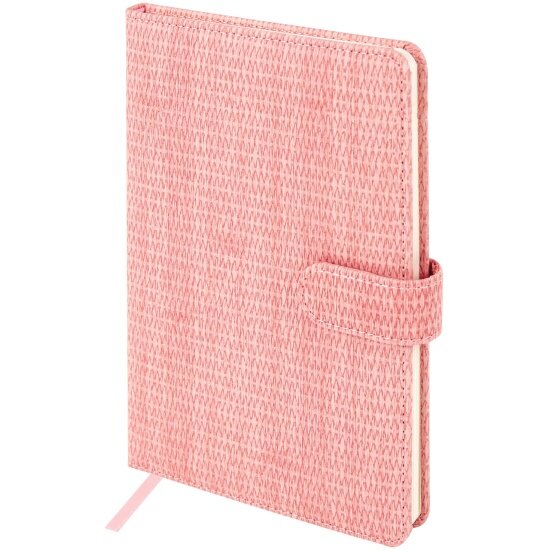 Еженедельник датированный Brauberg 2026 А5 145х215 мм, "Augustus", под кожу, розовый, 117163