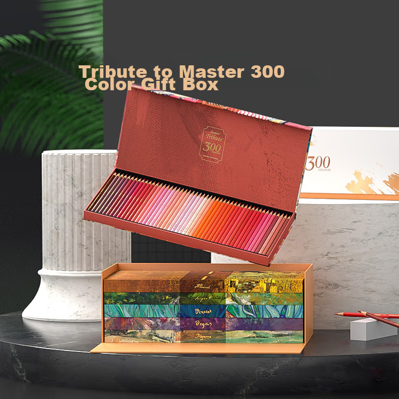 MARCO 300-Color Oil-Based Collector's Edition Master Gift Box, Colored Pencils, Professional Art Exam Student Drawing Set, Birthday Gift, Painting DIY, Children's Day Gift for Boys And Girls