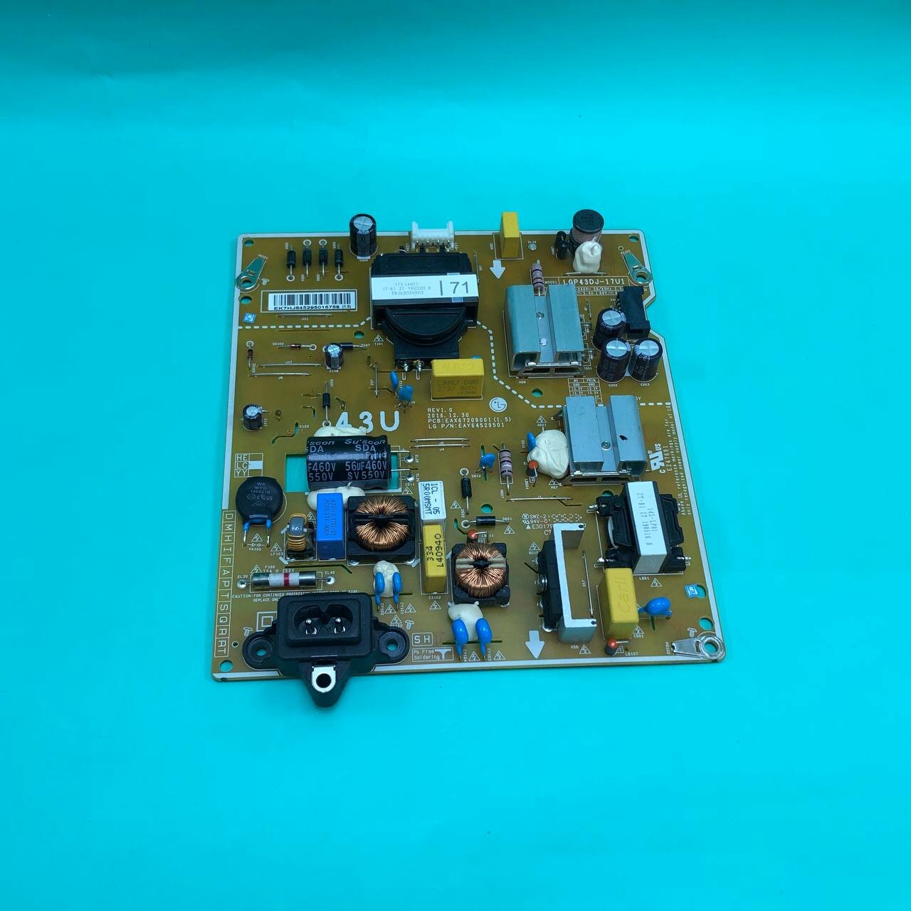 Блок питания LGP43DJ-17U1 EAX67209001 1.5 EAY64529501 LG 43UM7090PLA