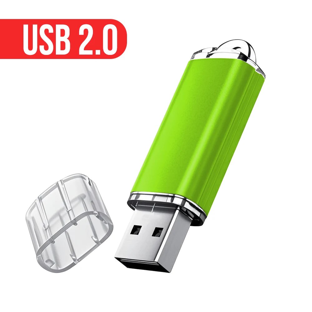 USB-флешки Speed USB 2.0 металлические 4GB 8GB 16GB 32GB 64GB 8 ГБ, Зеленый, green