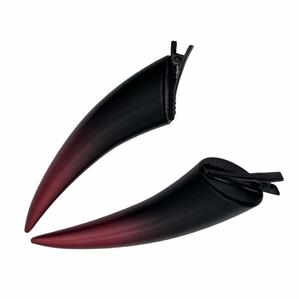 (1 пара) Украшение для волос в виде Рога Дьявола на Хэллоуин-Красный
