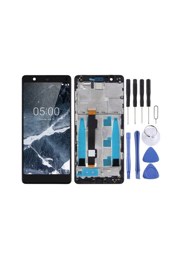 Дигитайзер Nokia 5.1 Ta-1061 Ta-1075 Ta-1076 Ta-1088 Ta-1081 с полностью собранным TFT ЖК-дисплеем, черный