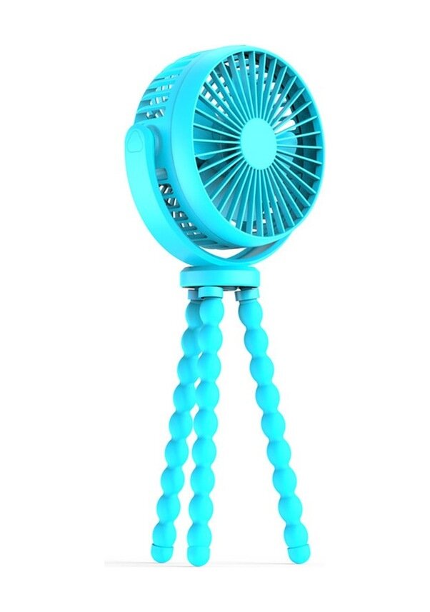 Портативный мини-вентилятор с гибким штативом и зажимом, практичное решение для охлаждения в студенческих комнатах, у кровати, на рабочем столе, на велосипеде, беговой дорожке, в детской кроватке и во время кемпинга