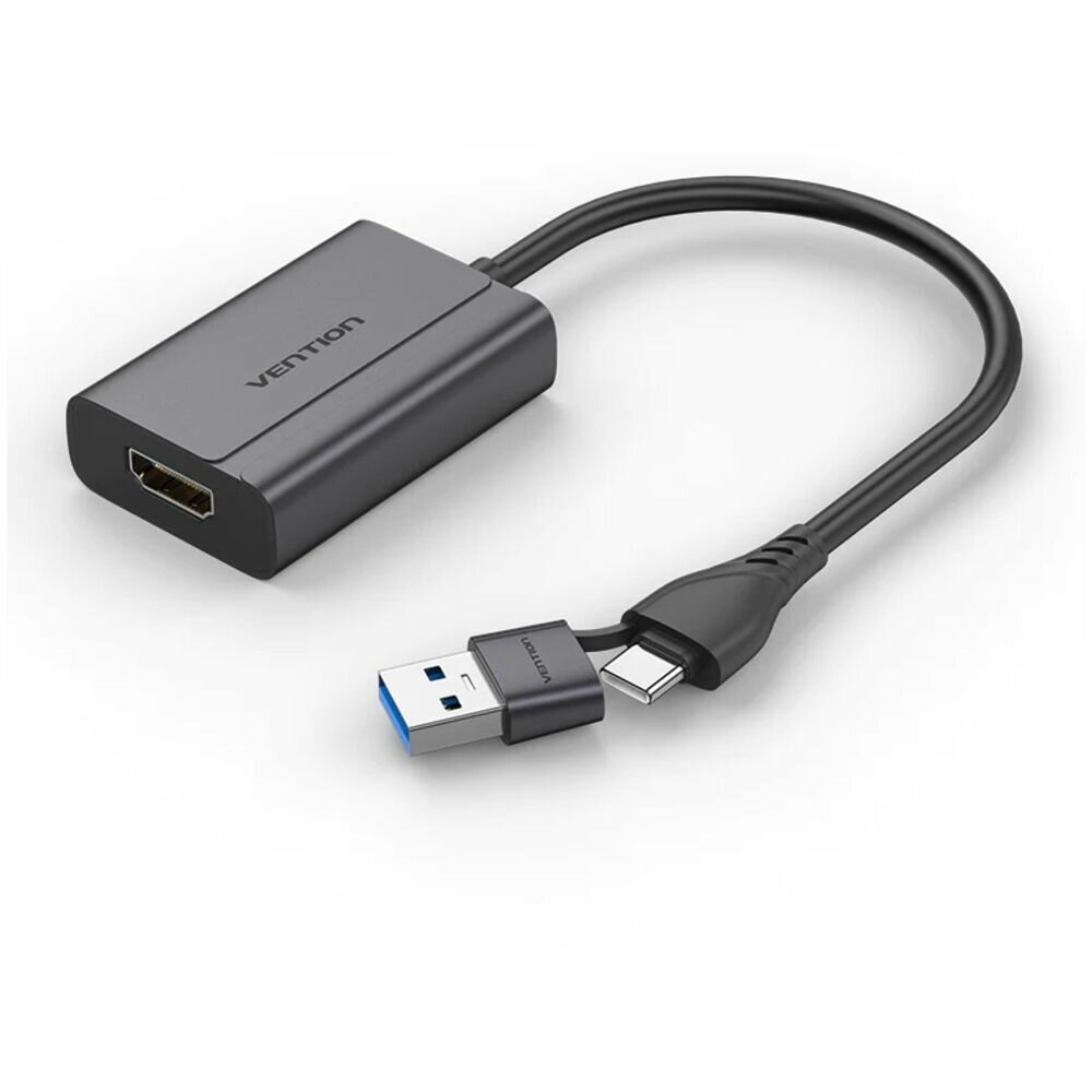 Адаптер USB3.1 USB-C(m)- Display port (f) Vention ACYHB