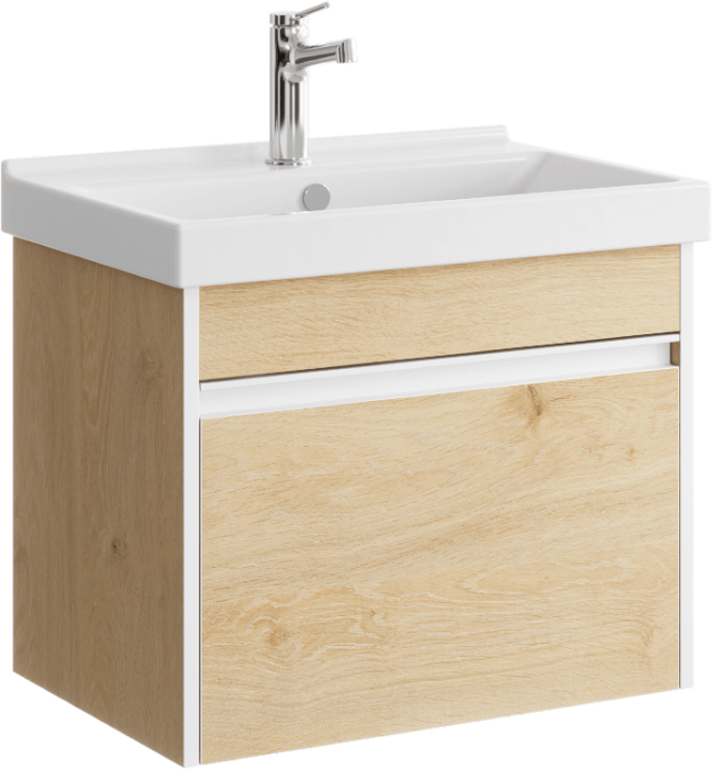 Тумба под раковину Aqwella Urban 60, подвесная, дуб давос