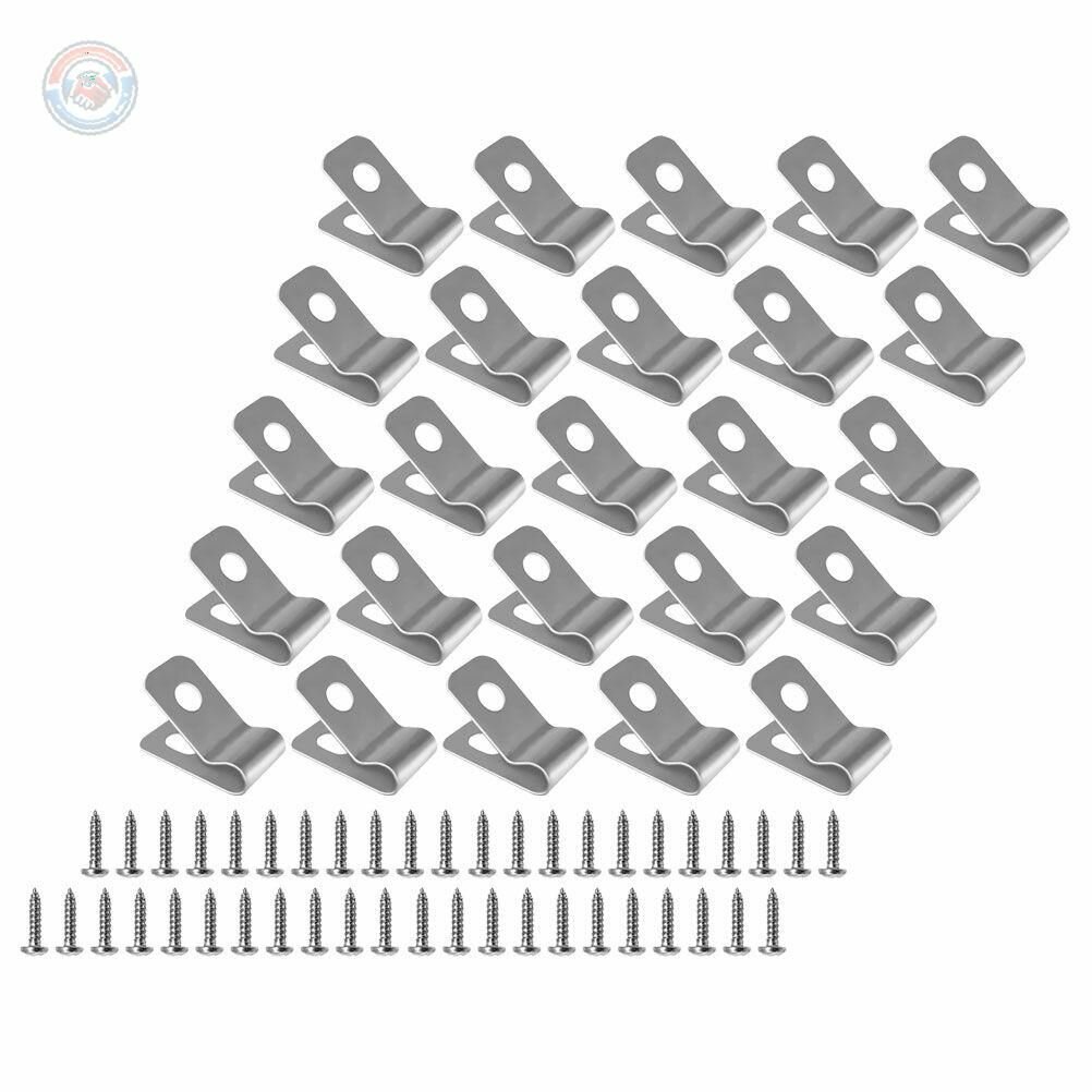 Клипсы для сварной сетки, нержавеющая сталь, 200 штук, быстрая установка ограждений для скота, универсальные зажимы для деревянных и металлических конструкций