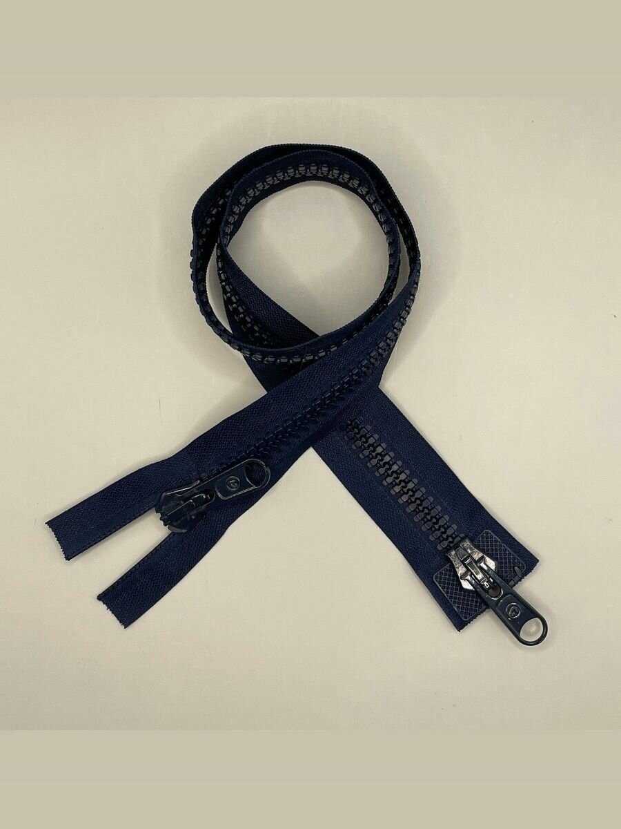 Молния тракторная ,65см, тип 8, синий,2 замка. пр-во Прибалтика.1шт.