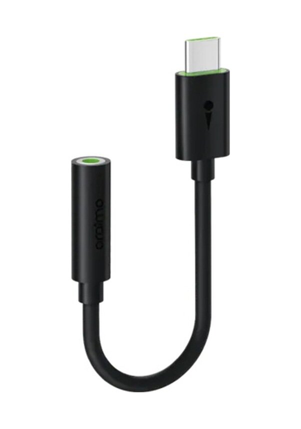 Аудиоадаптер Oaa-310 Black Type-C - 3,5 мм - высококачественный чип ЦАП, широкая совместимость, сверхпрочный, 24 бит/48 кГц