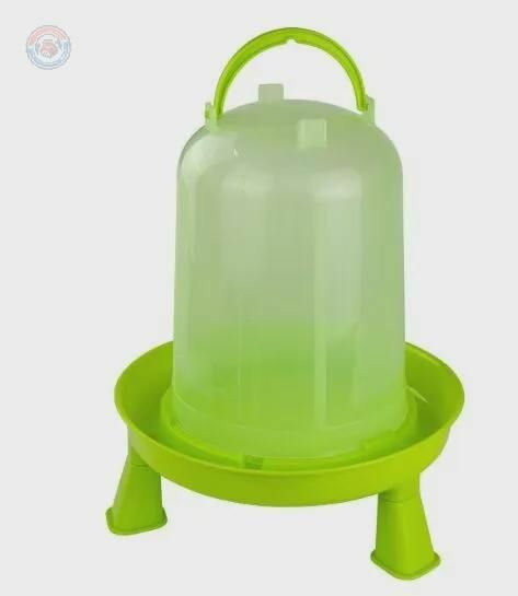 Вакуумная поилка для кур 5 л с ручкой и ножками, универсальная напольная и подвесная система поения для домашней птицы, легкая чистка и контроль уровня воды