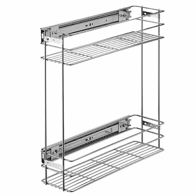 Бутылочница Lemaх 200мм с боковым креплением 450х156х470мм хром