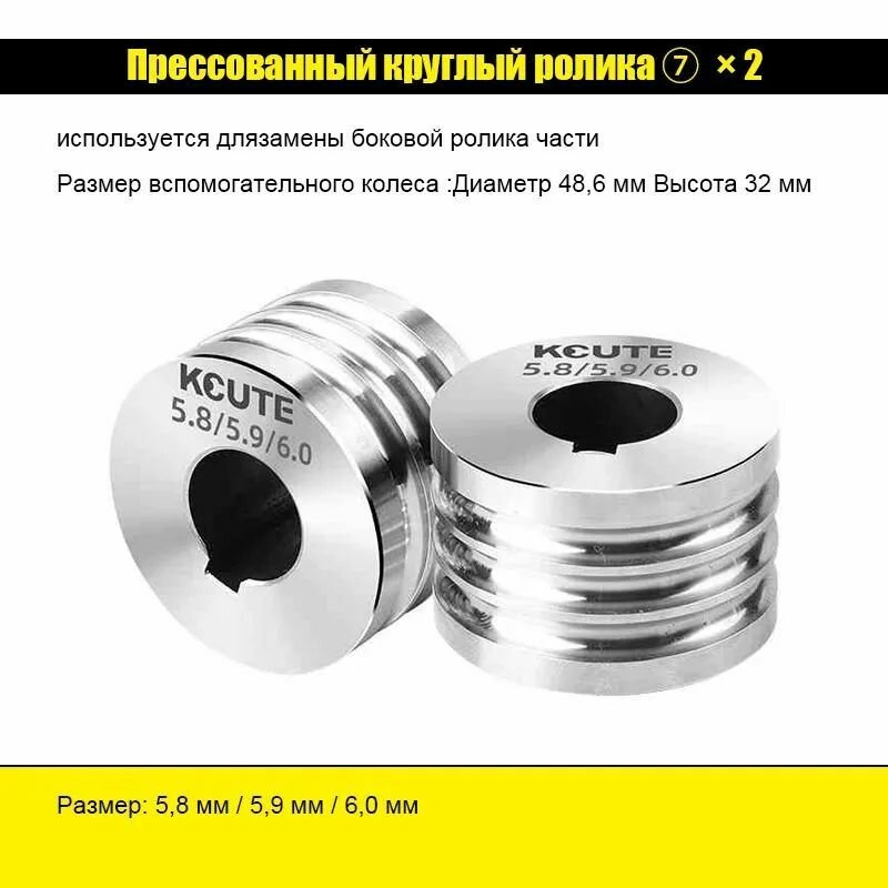 Вальцы ювелирные, Боковые сменные ролики для ювелирного роликового оборудования