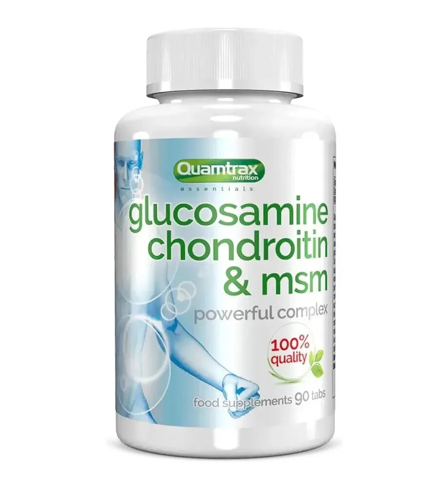 Хондропротектор Quamtrax Glucosamine Chondroitin & MSM 90 таблеток