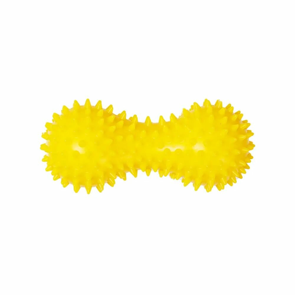 Pet hobby Игрушка для собак Гантель массажная, 14 см, желтая