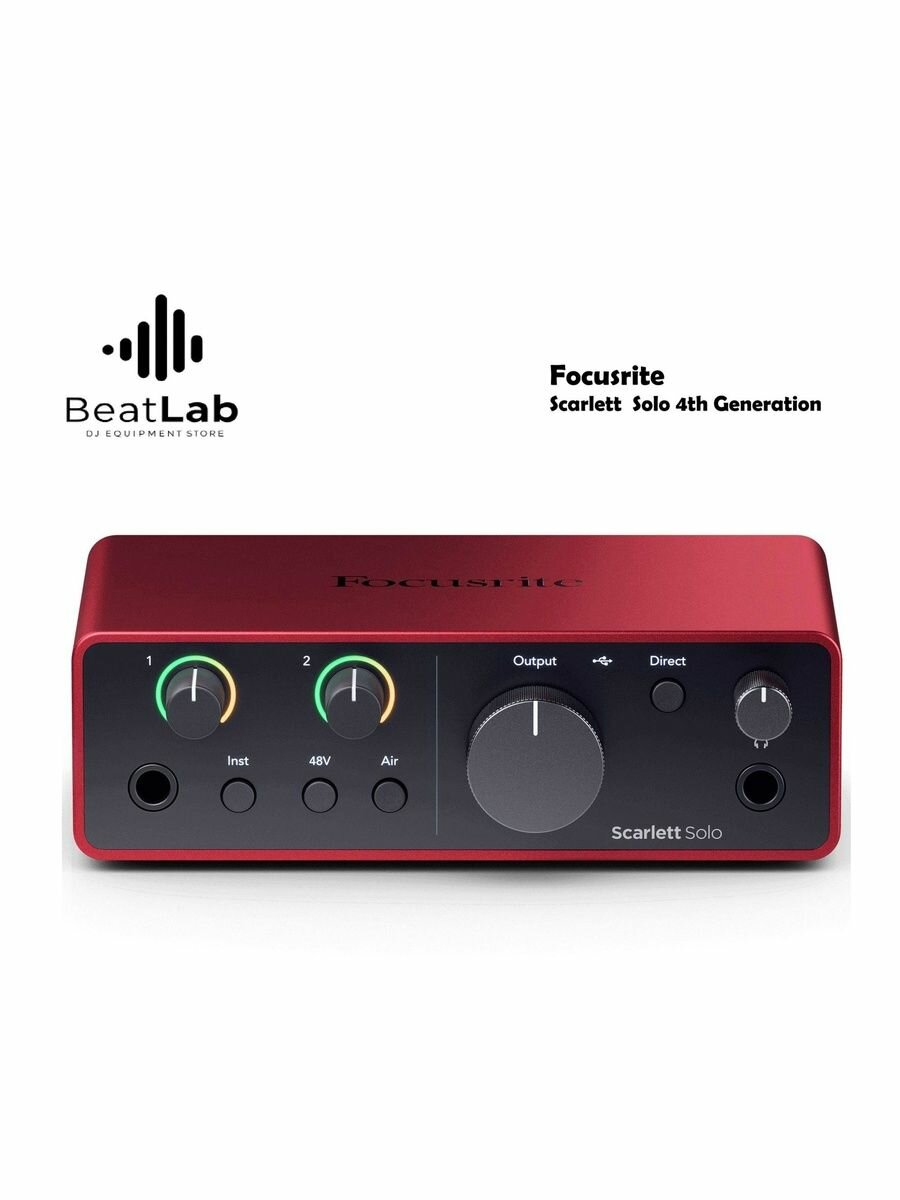 Звуковая карта focusrite scarlett solo 4th gen