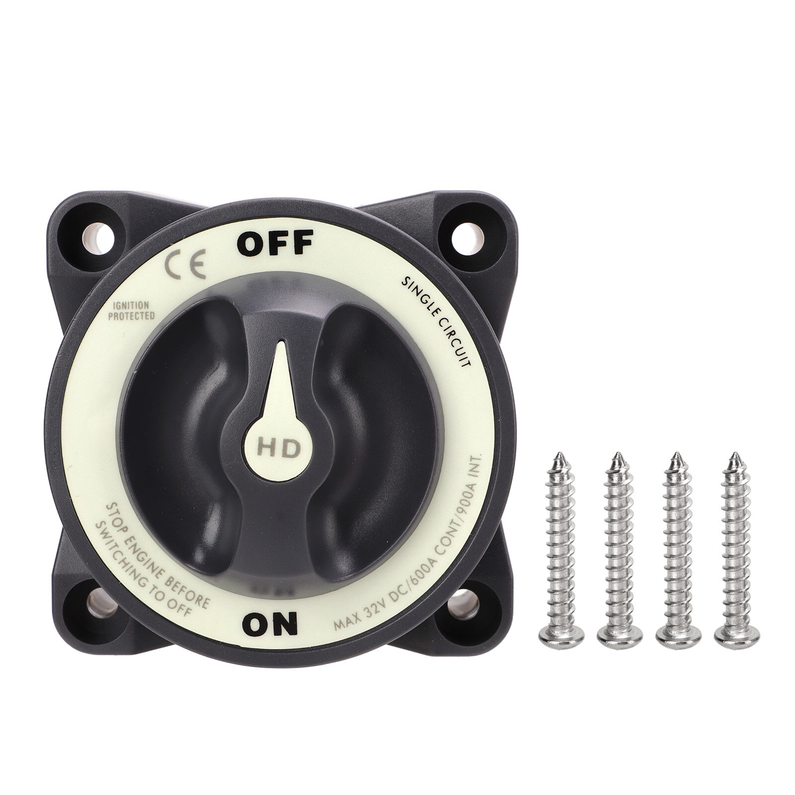 Главный выключатель аккумуляторной батареи 600 А, 32 В, одноконтурный выключатель питания для электрической системы катера, автодома