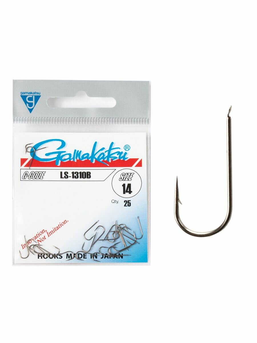 Крючки Gamakatsu LS-1310B HOOKS BRONZE размер 14 (упк.25шт.)