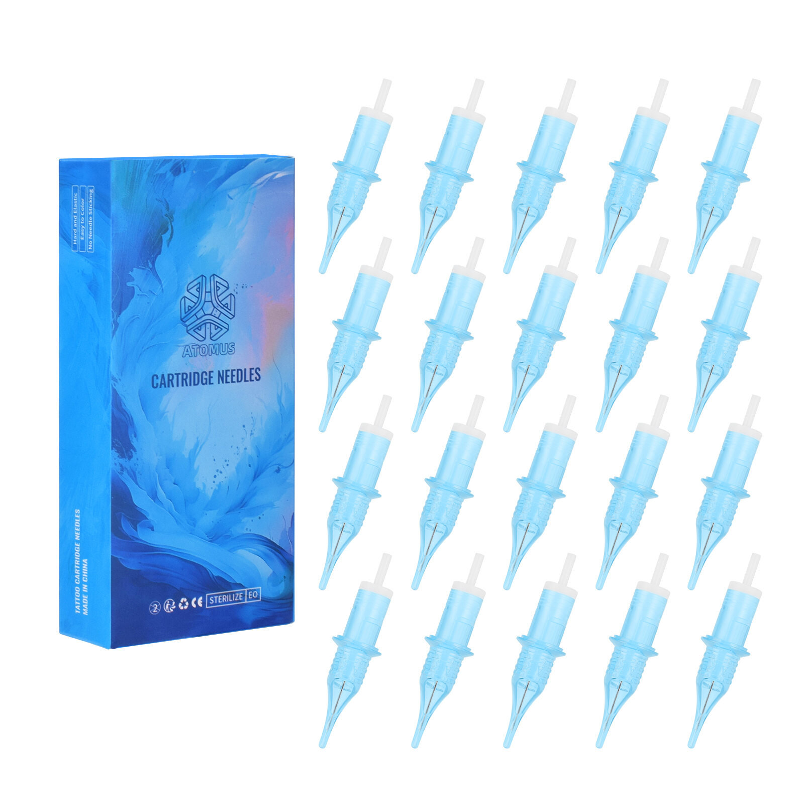 Одноразовые иглы для картриджей для тату-машинок, совместимые с тату-ручкой, стерильные принадлежности для татуировок для точного нанесения чернил и бесперебойной работы