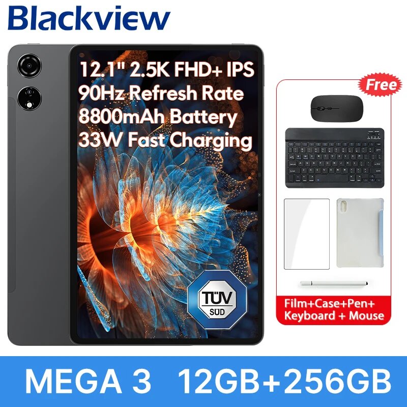 Планшет Blackview Mega 3, 12.1", 12/256ГБ, Wi-Fi, Android