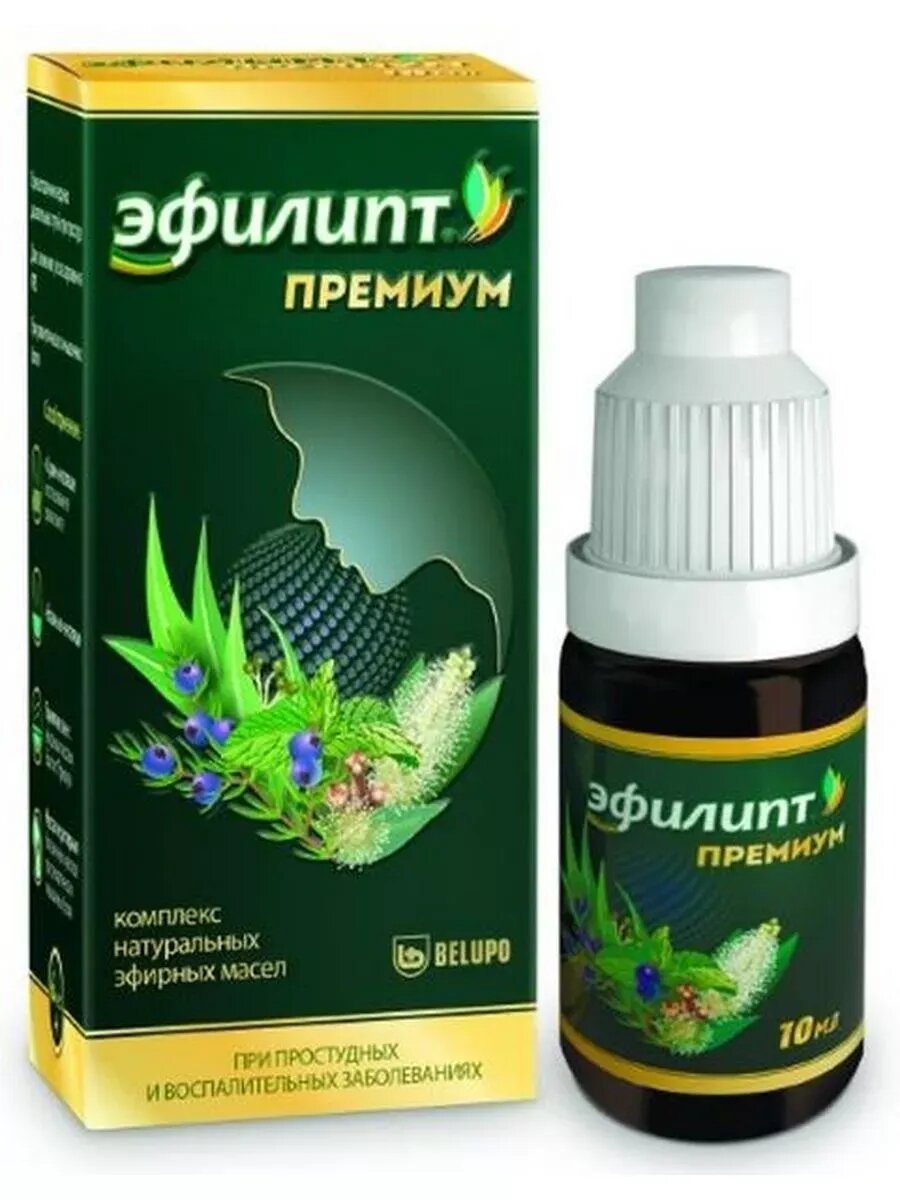 Эфилипт Премиум, комплекс натуральных эфирных масел, 10 мл