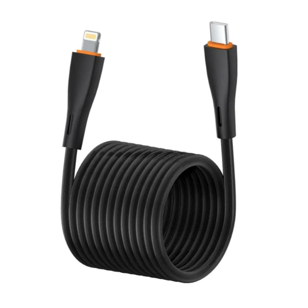 Кабель EOFE CL22 Type-C на Apple Lightning, 3А, ПВХ, 2м (EOF-CL22-BK), Черный