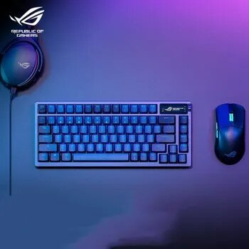 ASUS Игровая клавиатура беспроводная ROG Daredevil PBT, Английская раскладка, черный