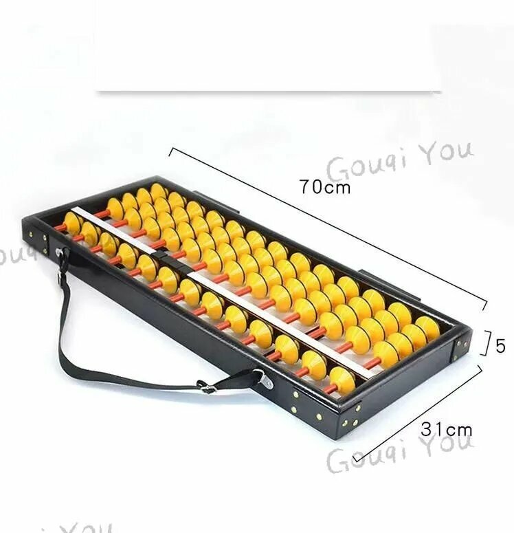 Абакус демонстрационный TUA, вспененный полимер, желтый, для ментальной арифметики